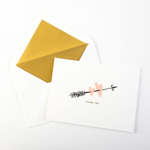 kate spade | Office | Kate Spade Two Hearts Thank You Notes Set Of ...